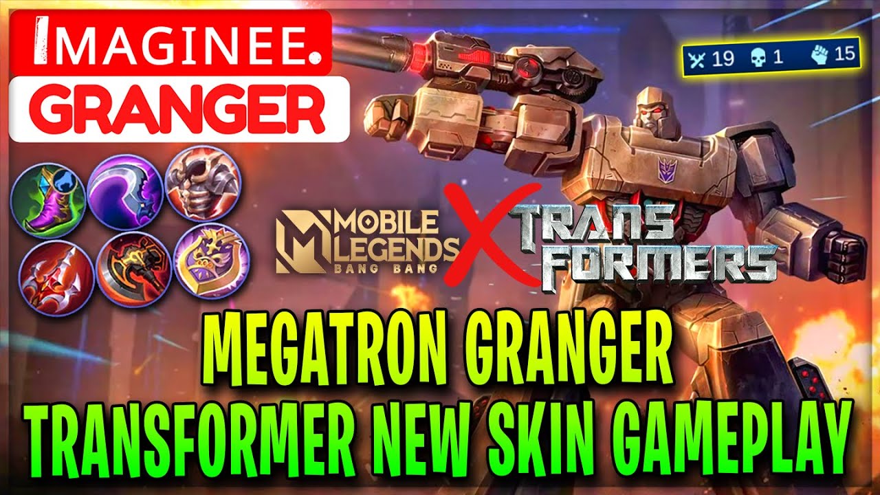 Megatron Granger , Transformer New Skin Gameplay [ Top Global Granger ...