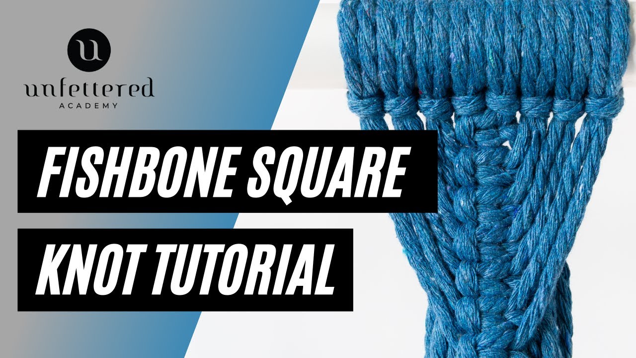 Fishbone Square Knot Tutorial - YouTube