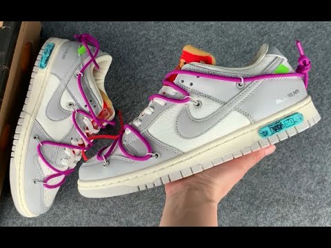 NIKE DUNK LOW OFF WHITE LOT 45 DM1602 101 - YouTube