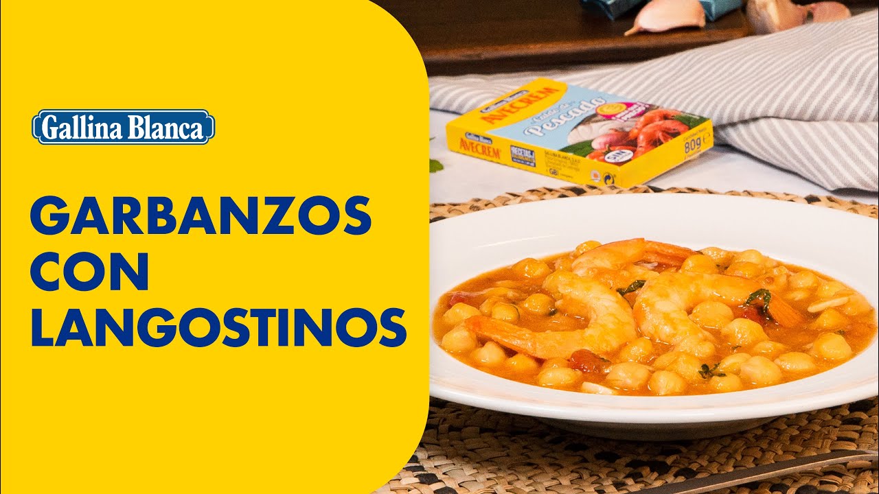 GARBANZOS CON LANGOSTINOS 💖🦐 | Recetas Gallina Blanca - YouTube