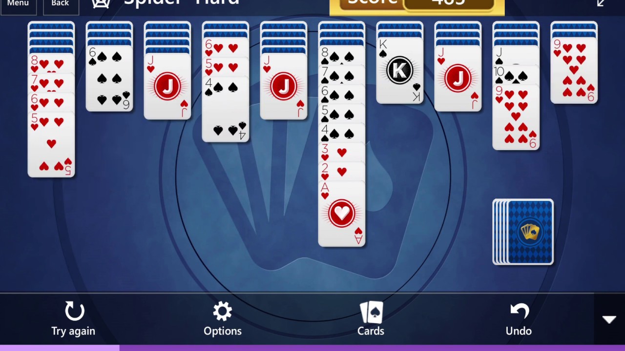 Microsoft Solitaire Collection: Spider - Hard - April 10, 2019 - YouTube