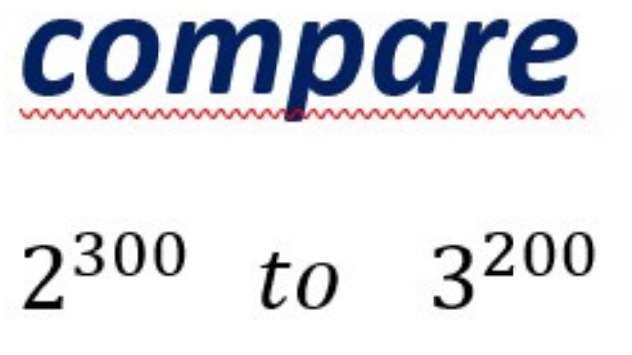 compare two numbers with component rule. olympiad math. algebra - YouTube