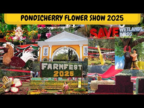 Pondicherry Flower Show 2025|Puducherry Flower Exhibition 2025 # ...