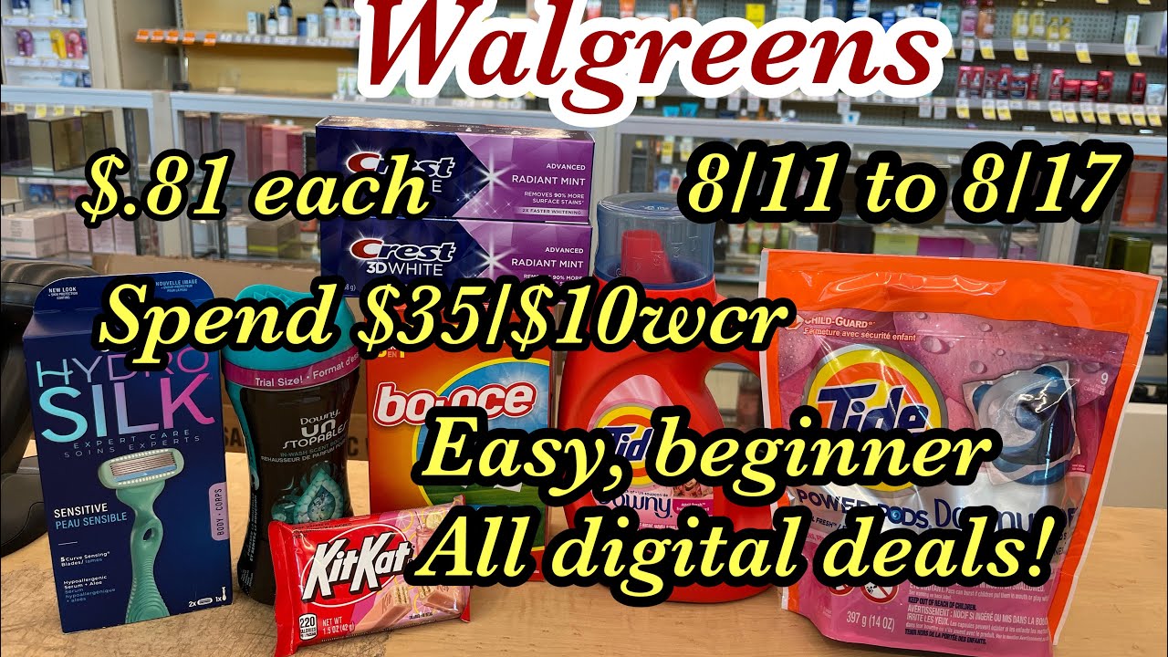 Walgreens Haul || $.81 each || 8/11 to 8/17 - YouTube