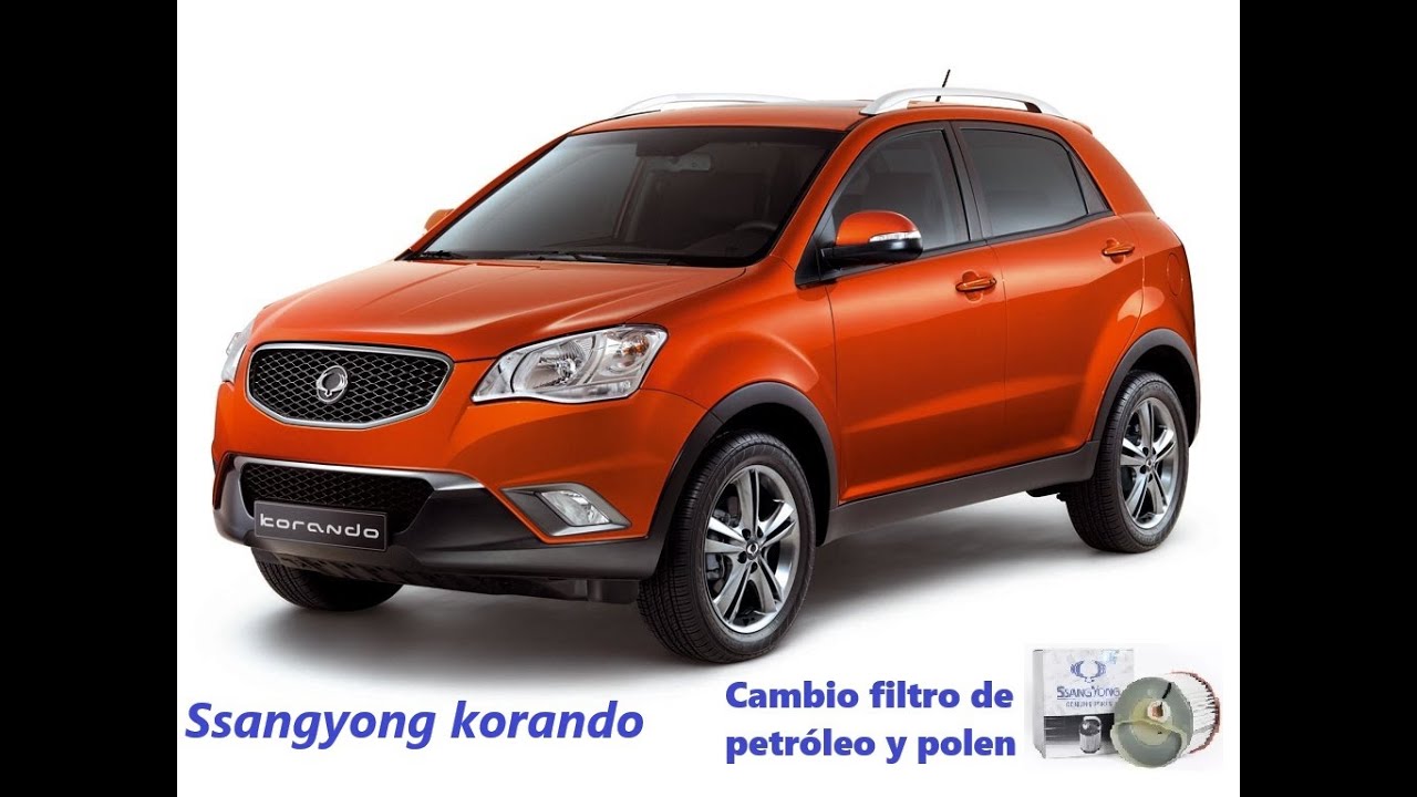 Cambio de filtro de Diesel y Polen de Ssangyong Korando 2013 - YouTube