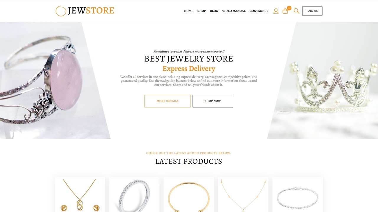 JewStore: Best WordPress WooCommerce Theme for Jewelry Stores - YouTube