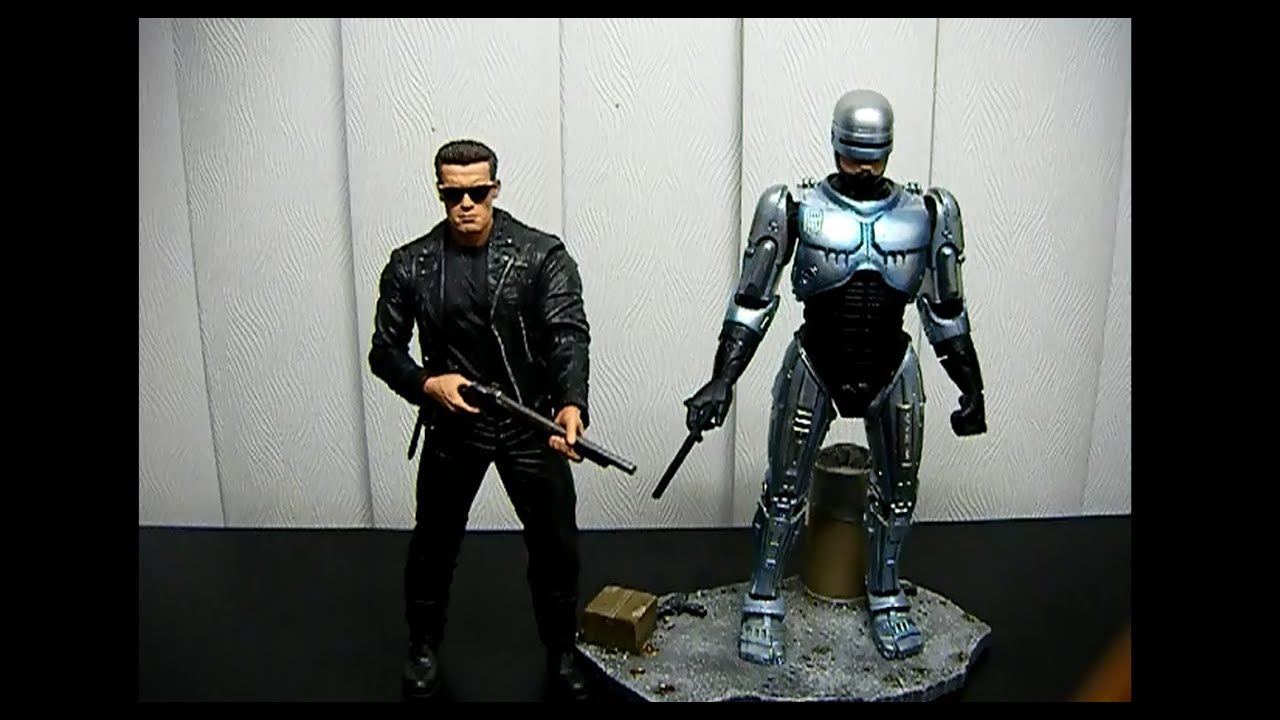Neca Terminator and Mcfarlane Robocop Figure Review - YouTube
