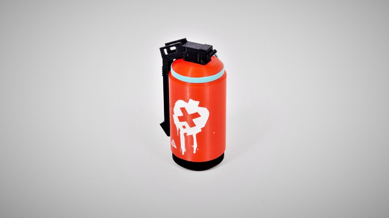 Raze's Grenade - Paint Shells - 3D Print - YouTube
