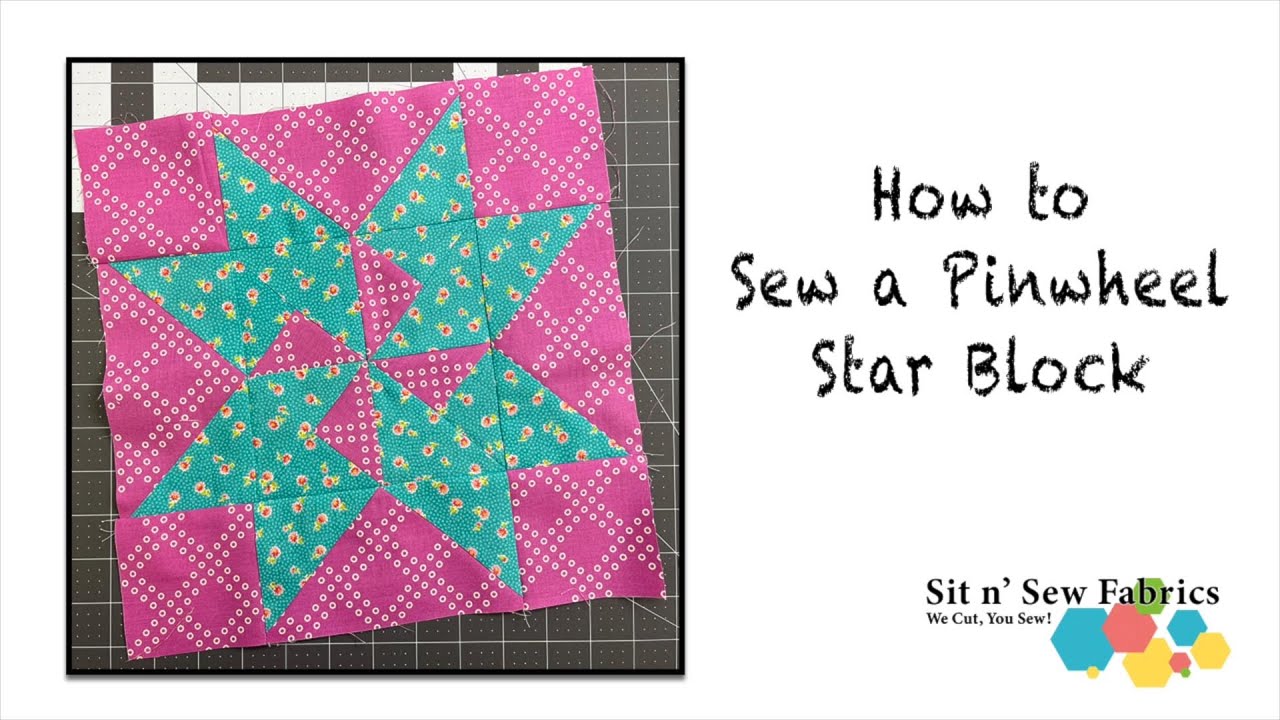 How to Sew a Pinwheel Star Block - YouTube