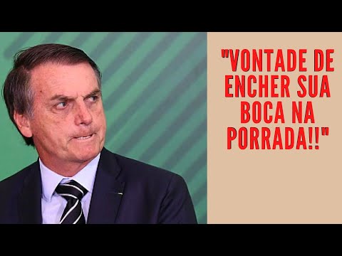BOLSONARO diz que vai BATER em repórter!