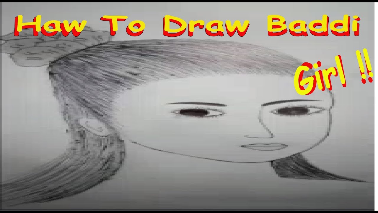 haw to draw a girl||how to draw a baddi girl. - YouTube