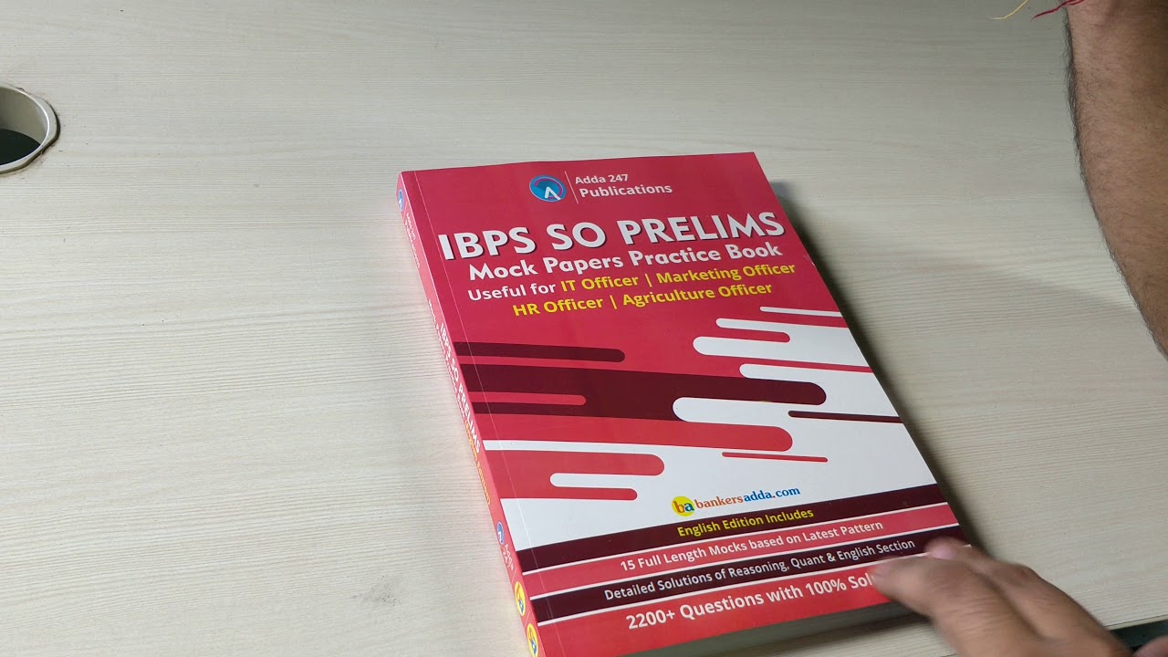 Preparing for IBPS SO Prelims? | Must Have Books for the Preparation ...