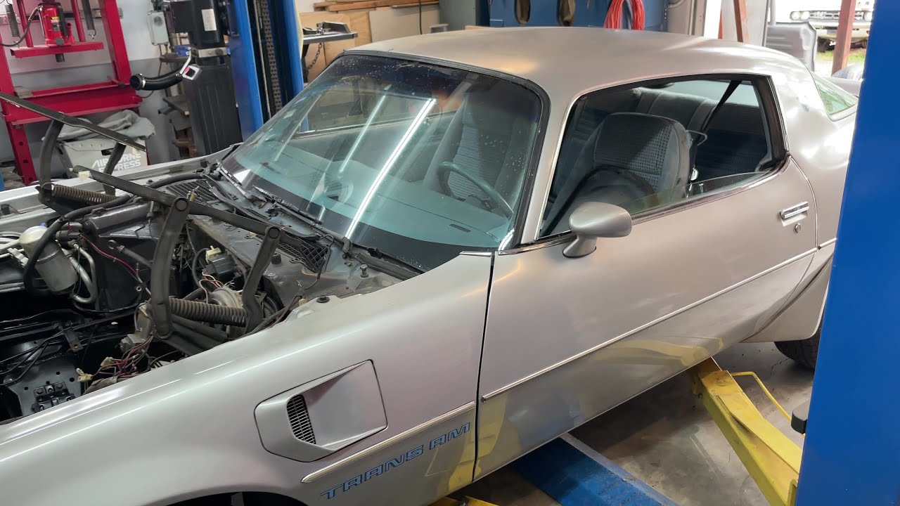 1979 Trans Am engine drop - YouTube