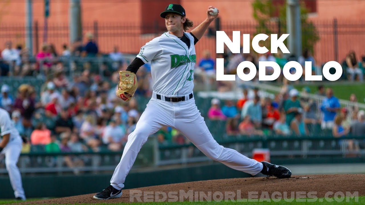 Reds pitcher Nick Lodolo pitching for the Dayton Dragons - YouTube