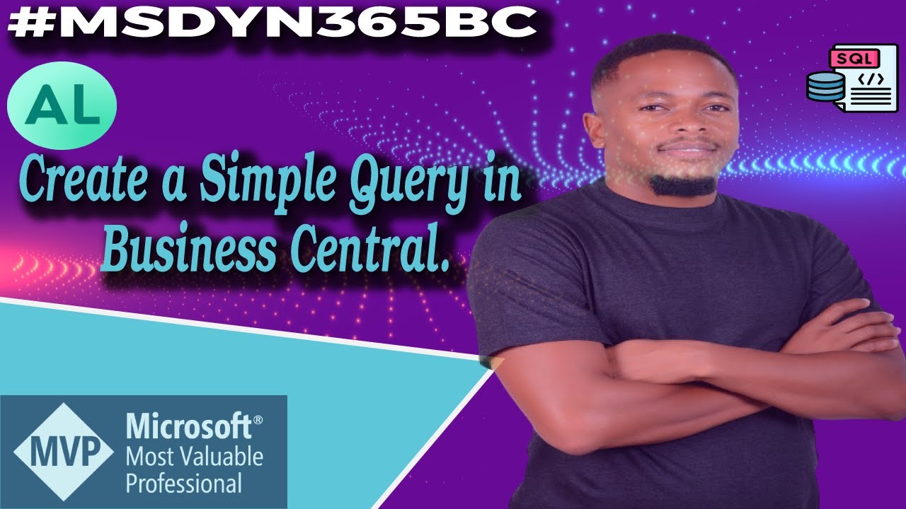 How To Create A Simple Query In Business Central Al Programming Youtube