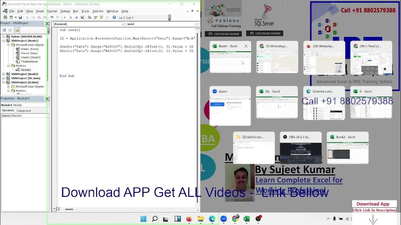 VBA Sheet Form Coding | IPT Excel School - IPTINDIA - YouTube