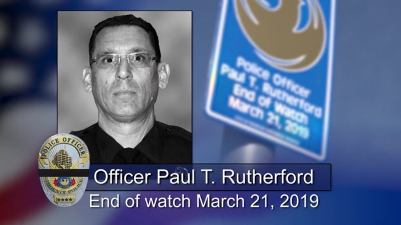 Memorial Marker for Officer Paul Rutherford - YouTube