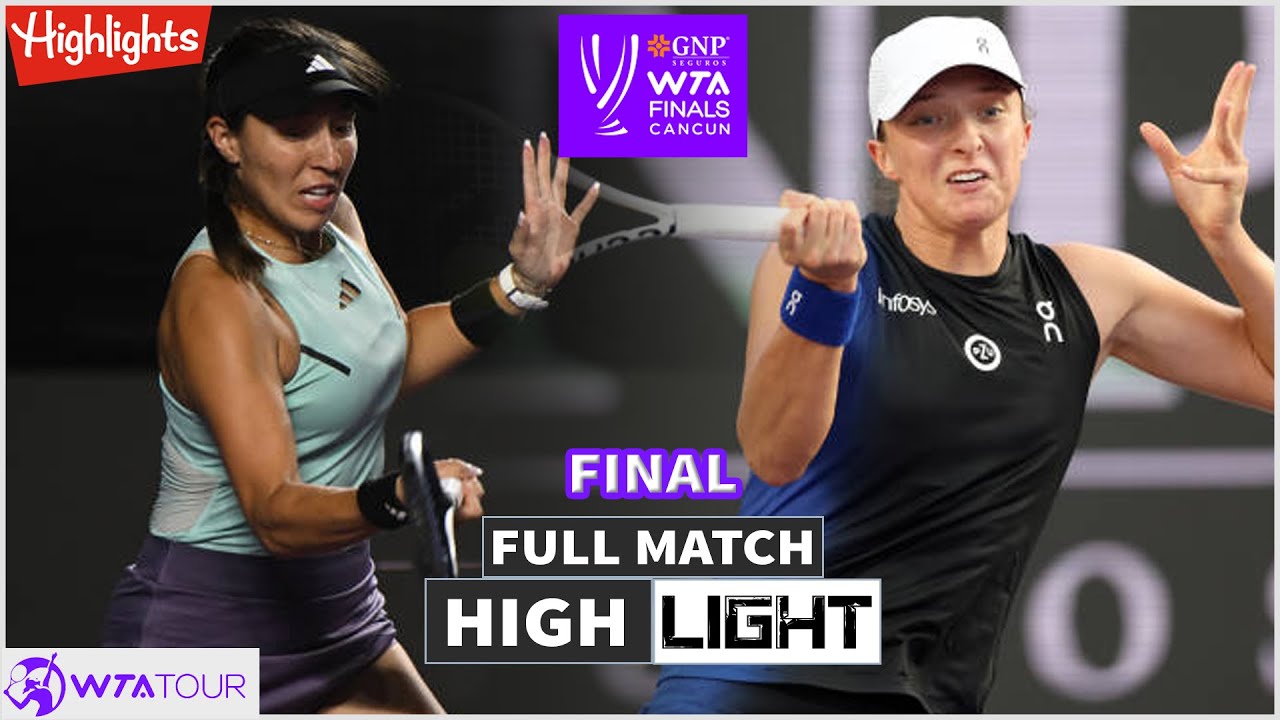 #1 Iga Swiatek vs #5 Jessica Pegula Highlights | WTA Can.cun 2023 (FULL ...