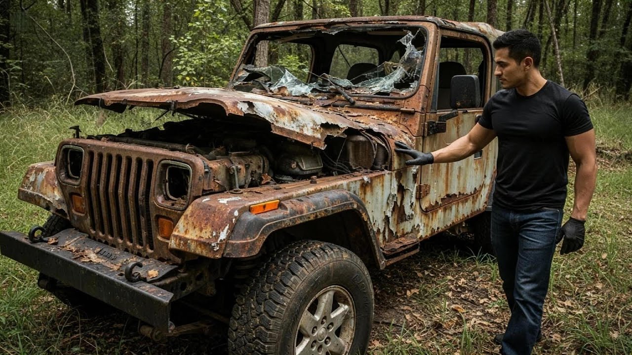 Forgotten Jeep Wrangler YJ 4.0L Transformed | Complete Restoration ASMR ...