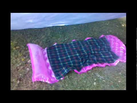 Pool raft sleep system and set up - YouTube