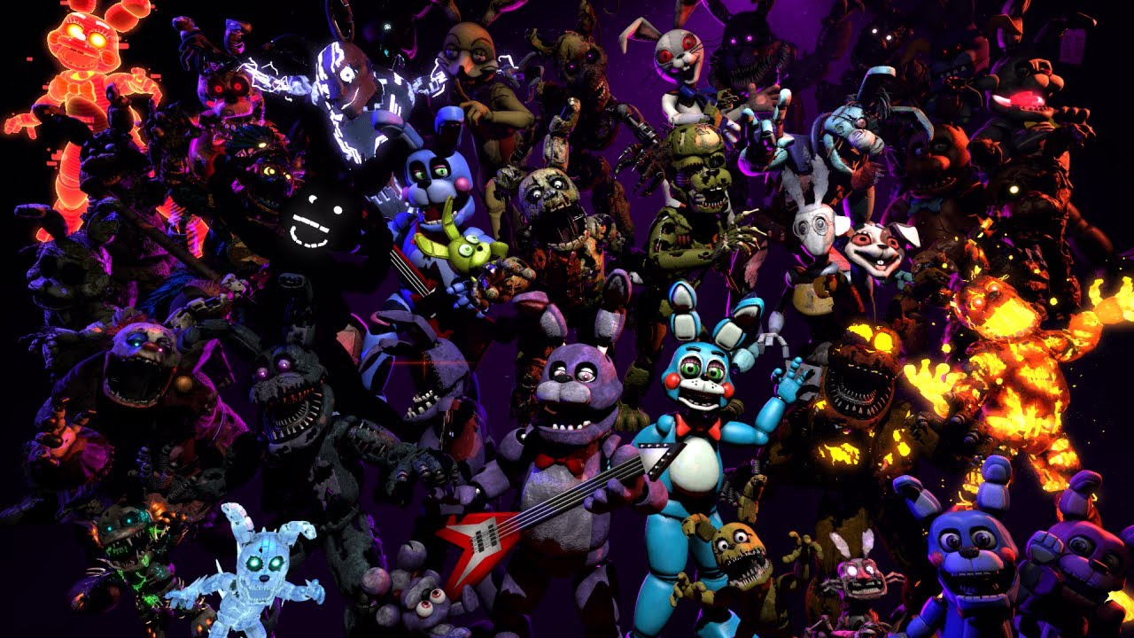 FNaF Bonnie Generations V4 | Speed Art (sfm) - YouTube