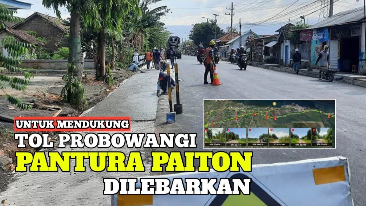 PELEBARAN JALAN PANTURA PAITON #tolprobowangi - YouTube