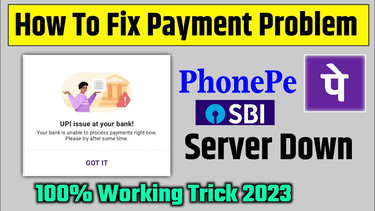 😢 upi issue at state bank of india | upi issue at your bank problem ...