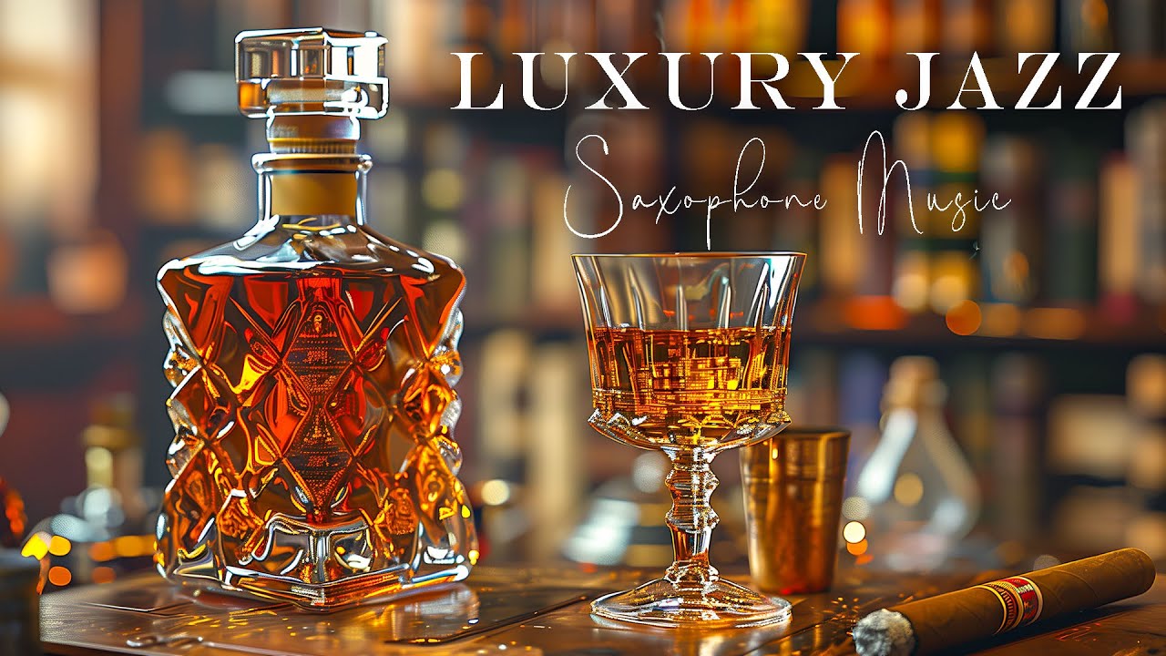 Luxury Saxophone Jazz Music in Cozy Bar Ambience 🎷 Sophisticated Vibes ...