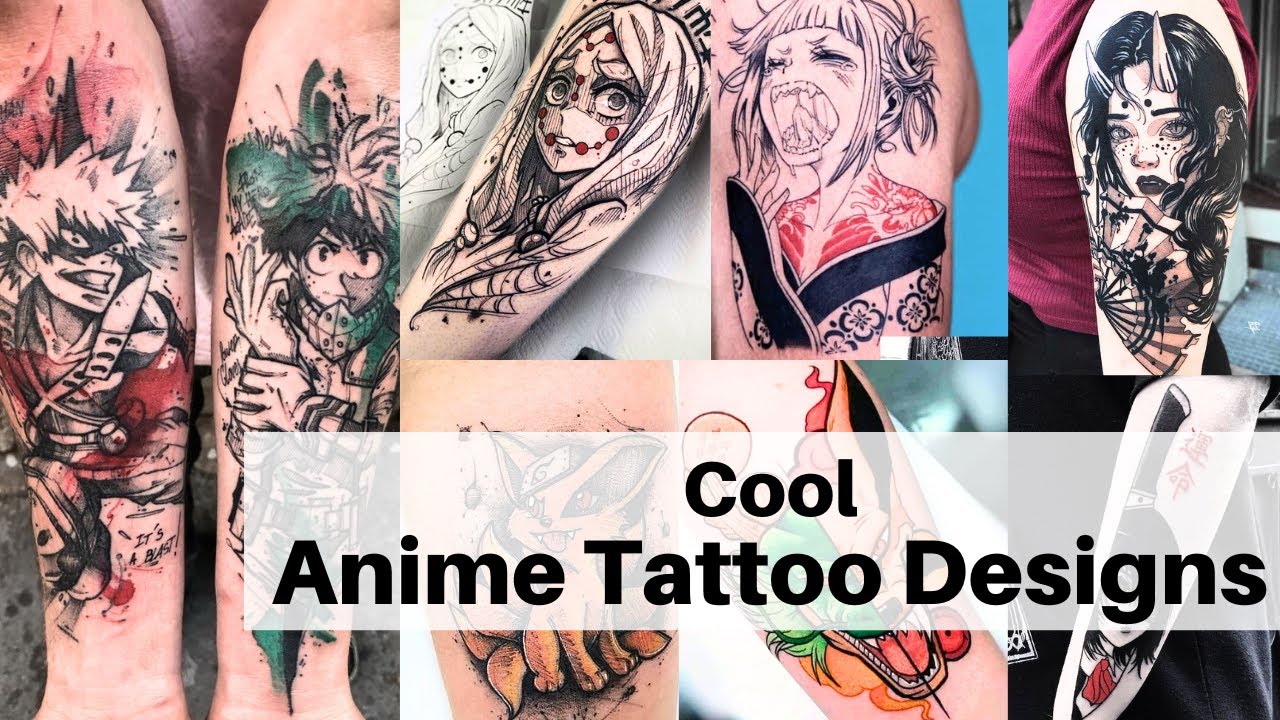 Simple anime tattoo ideas | Anime tattoo time lapse | Anime tattoo ...