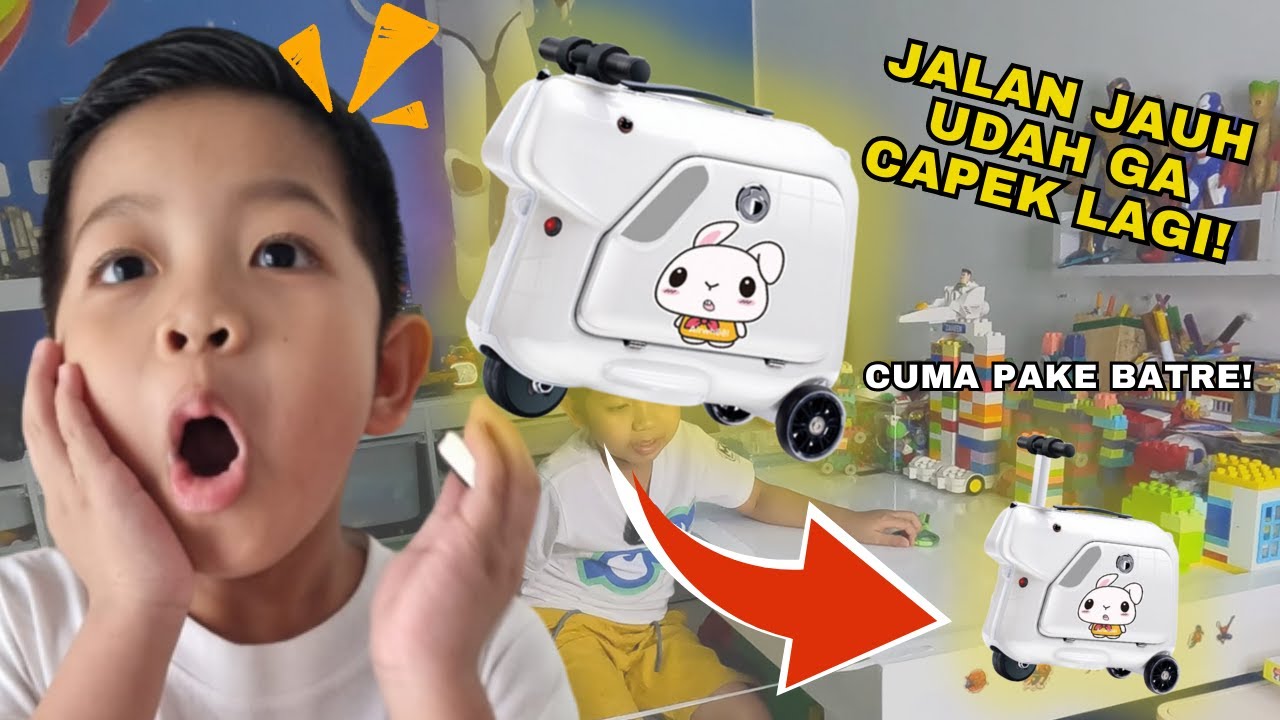 Review Airwheel kids luggage, koper anti pegel, bisa jalan! - YouTube