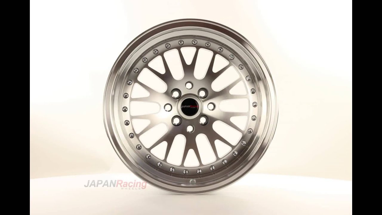 Japan Racing JR-10 16x9 Silver Machined - YouTube