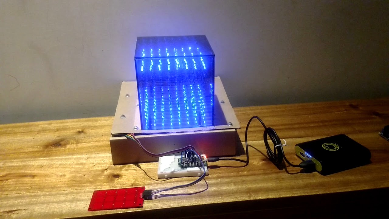 3D LED Cube(MT7697+MPR121) - YouTube