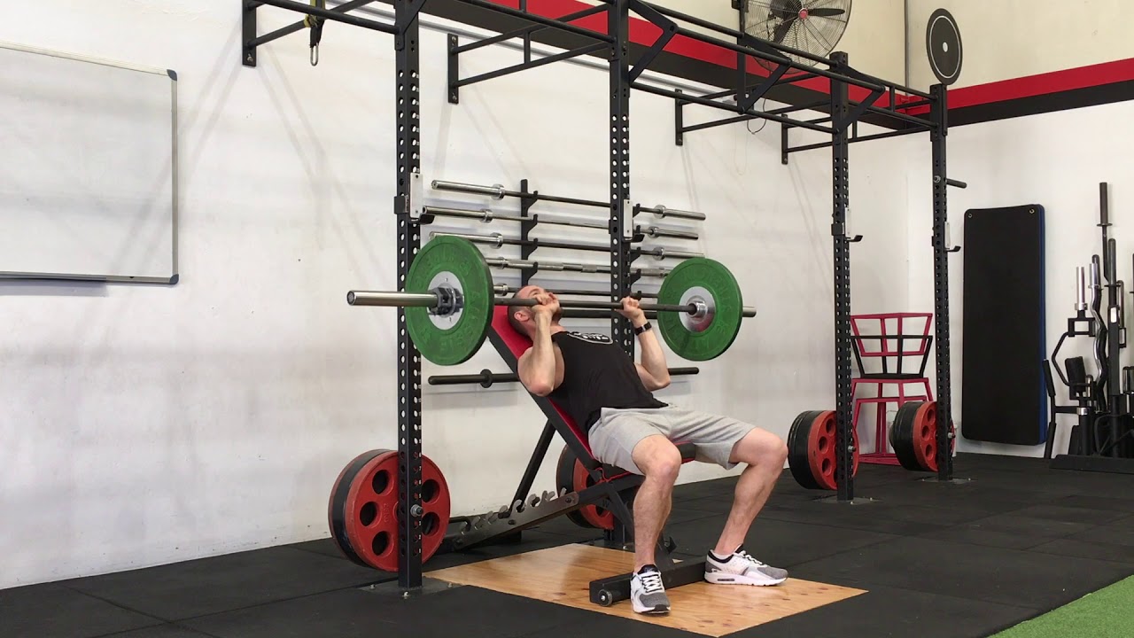 Close Grip, 45 Deg Incline Bench Press - YouTube