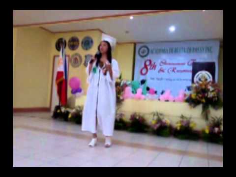 Therese L. Digol singing Power of the Dream - YouTube