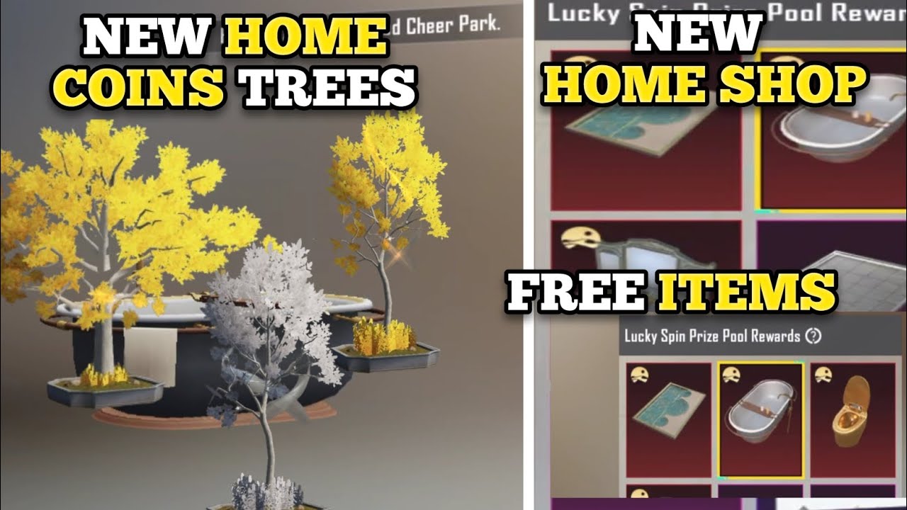 New home trees and shop details | how to plant new home tree in Pubg ...
