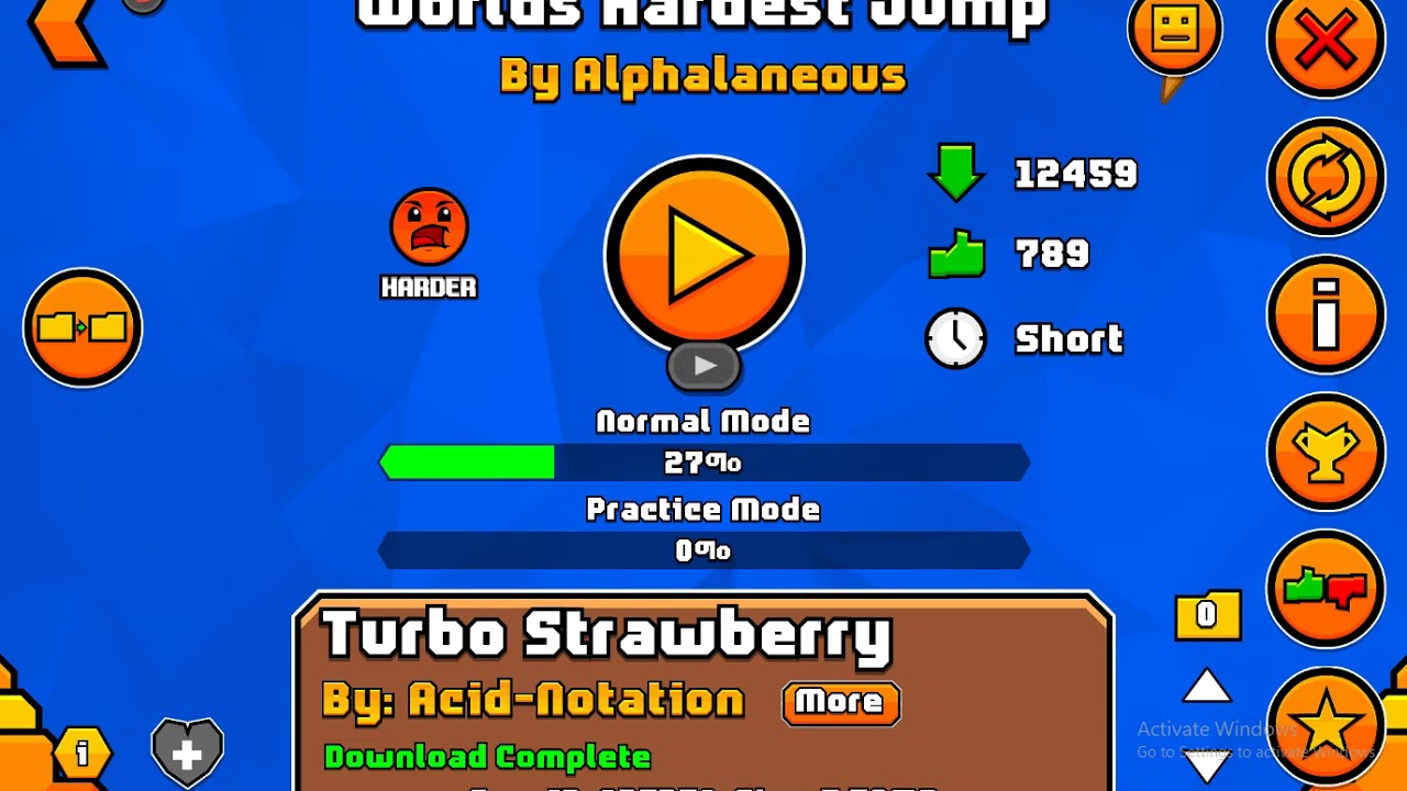 Worlds hardest jump 100% | By: alphalaneous - YouTube