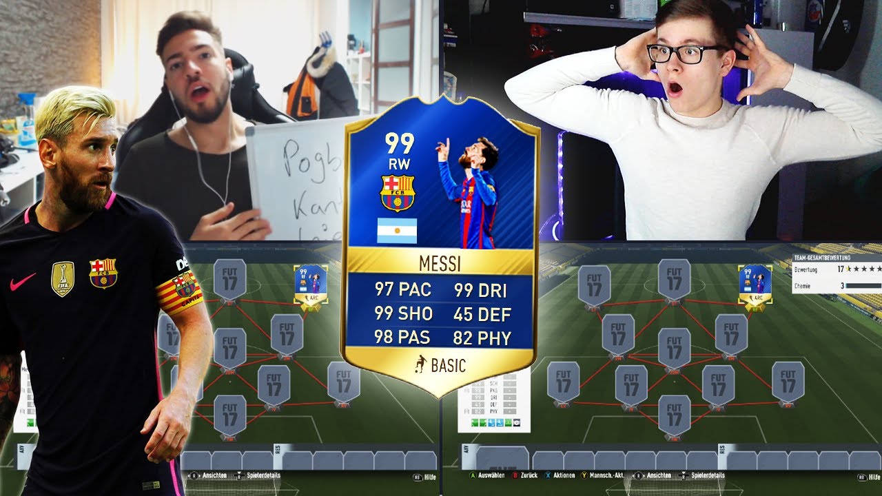 FIFA 17: TOTS MESSI 99 SQUAD BUILDER SHOWDOWN vs WAKEZ 😱🔥😈 - YouTube