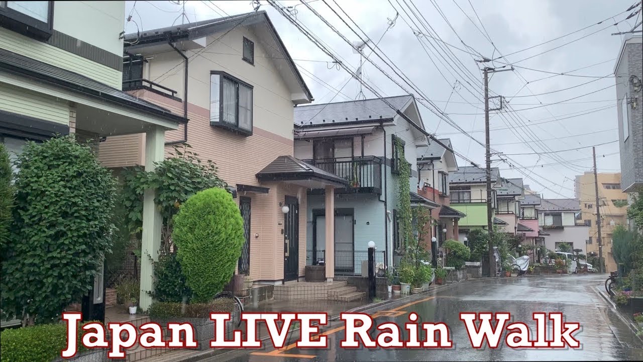 Japan LIVE Rain Walk Reupload 2021.12.01 ASMR Ambience Sound Sleep ...