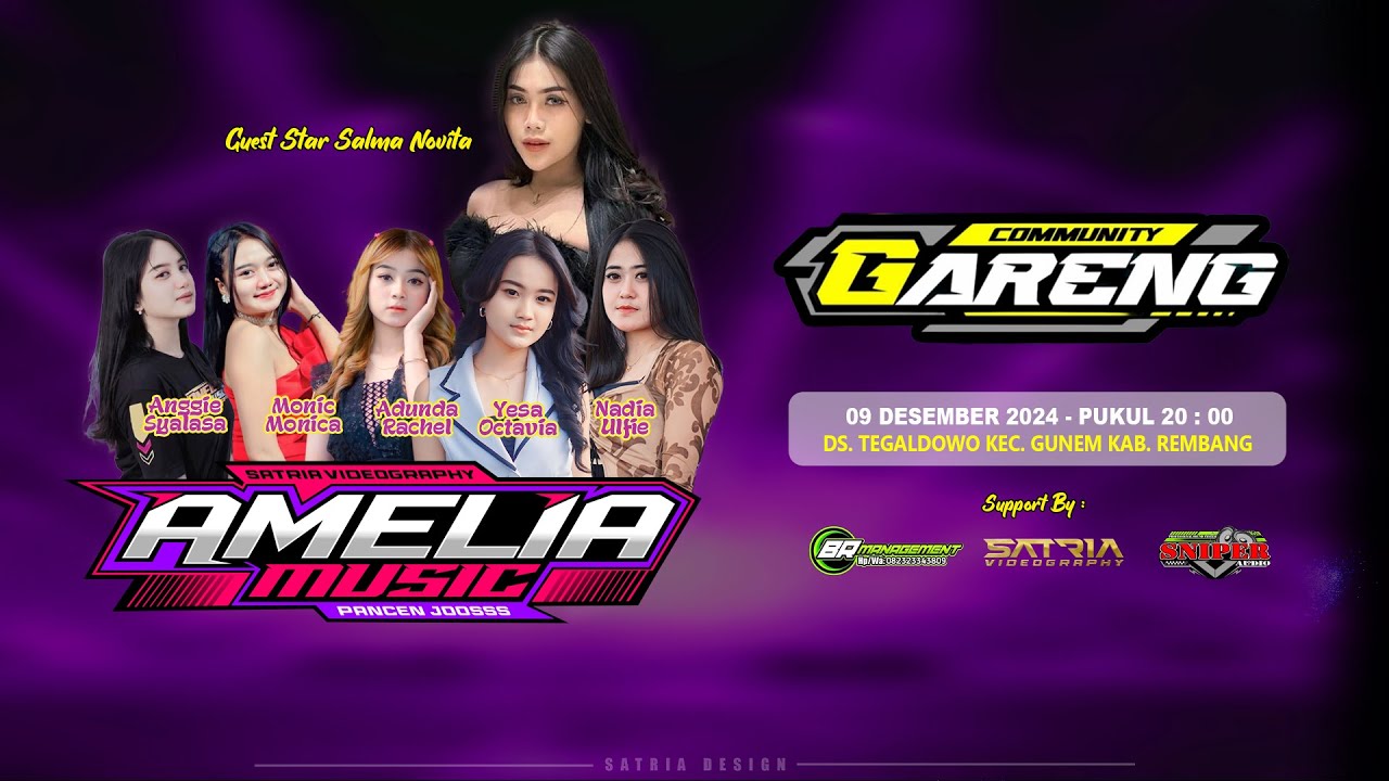 FULL ALBUM AMELIA MUSIC GARENG COMMUNITY GUNEM - REMBANG - YouTube