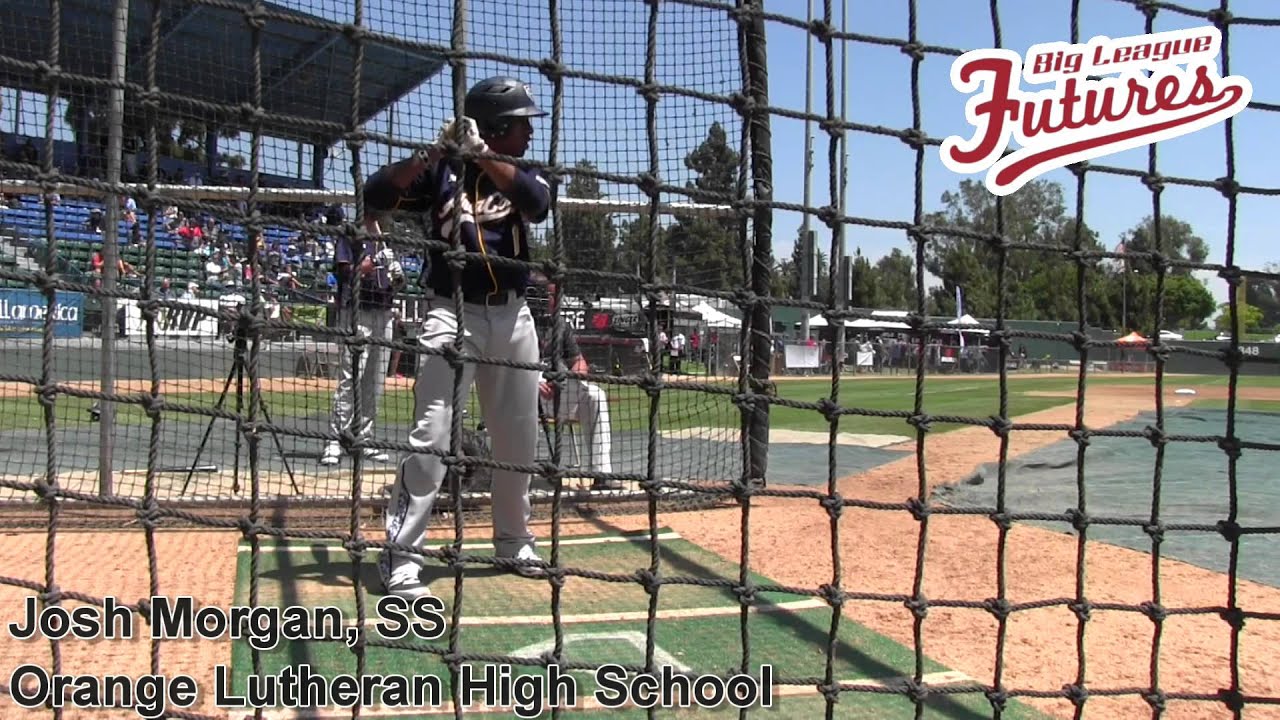 Josh Morgan, SS, Orange Lutheran High School, Batting Practice at the ...