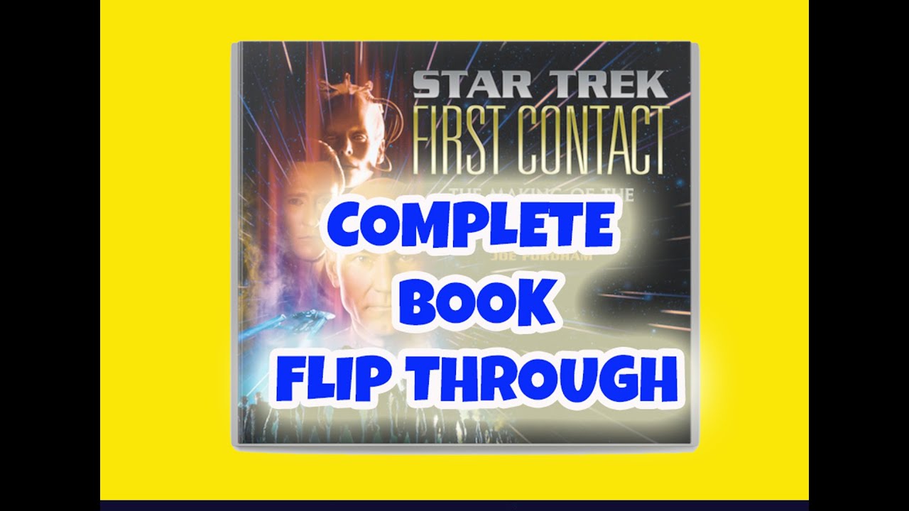 Making of Star Trek First Contact Book - Complete Flip Through - YouTube