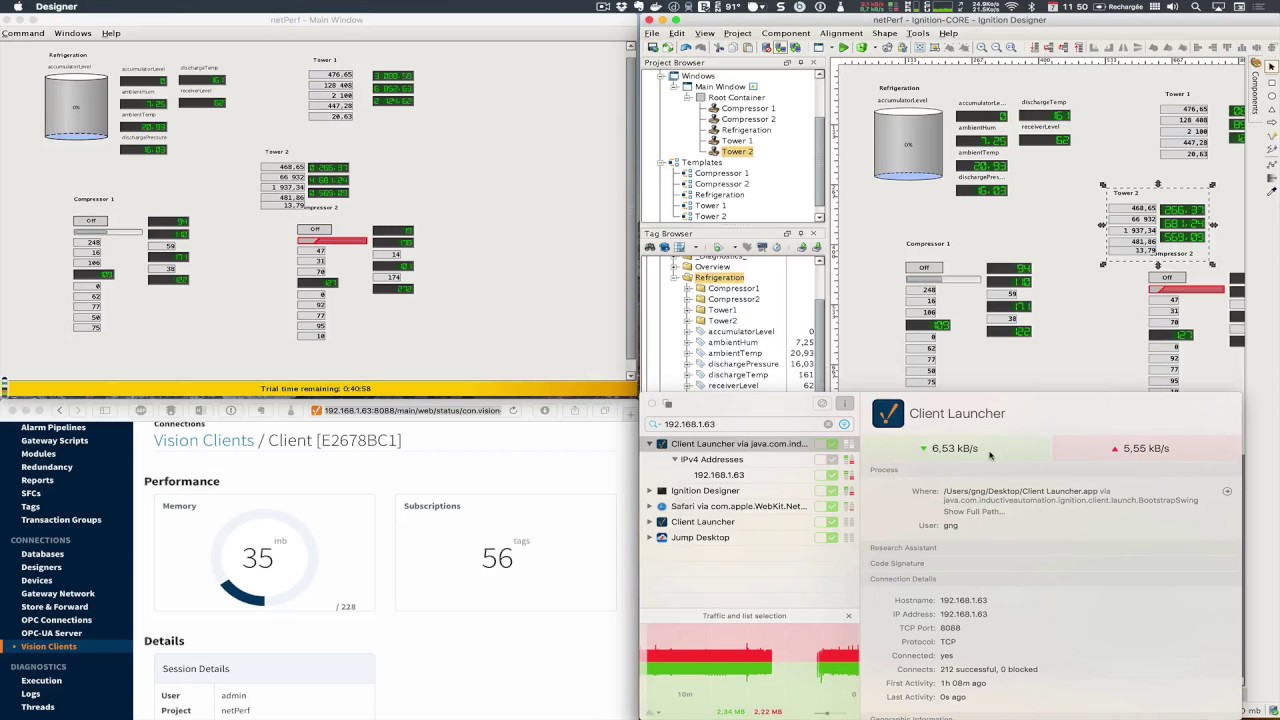Ignition Client/Serveur network bandwith - YouTube