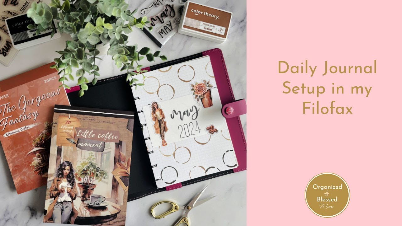 Daily Journal Setup | Original Filofax A5 Notebook Folio - YouTube