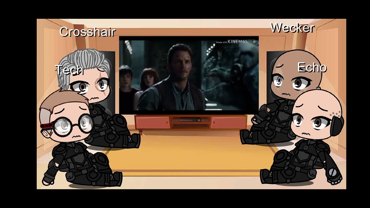 Bad Batch react to Hunter's mission as Juassic World/Park Part 2 ...