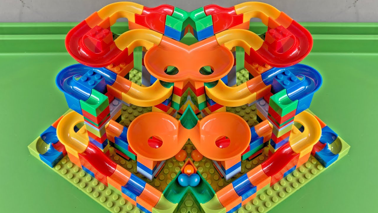 51 minutes satisfying with marble run building blocks ️ how to make ...