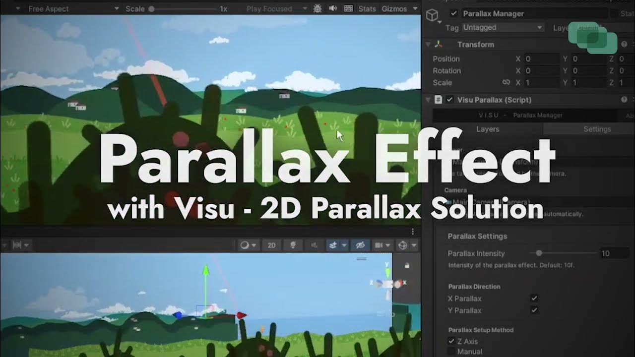 VISU - Amazing Parallax Effect for 2D Games made in Unity - YouTube