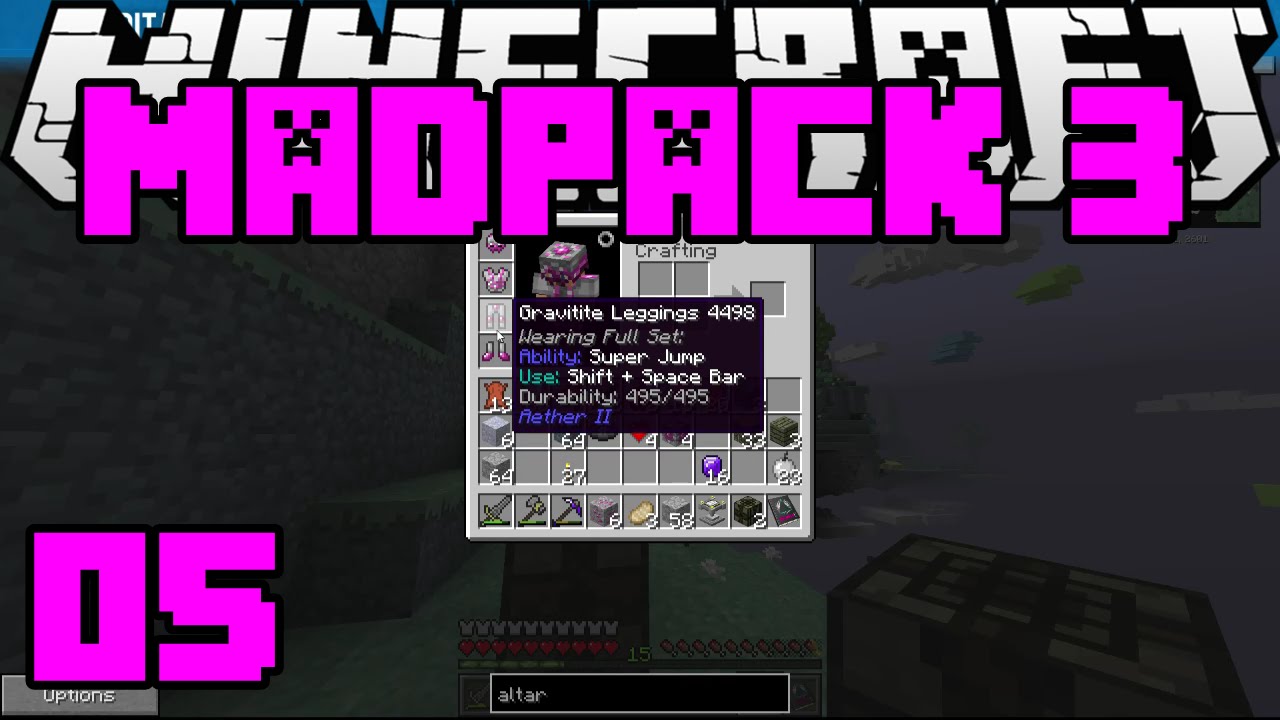 MadPack 3 | Gravitite Armor | Day 5 - YouTube