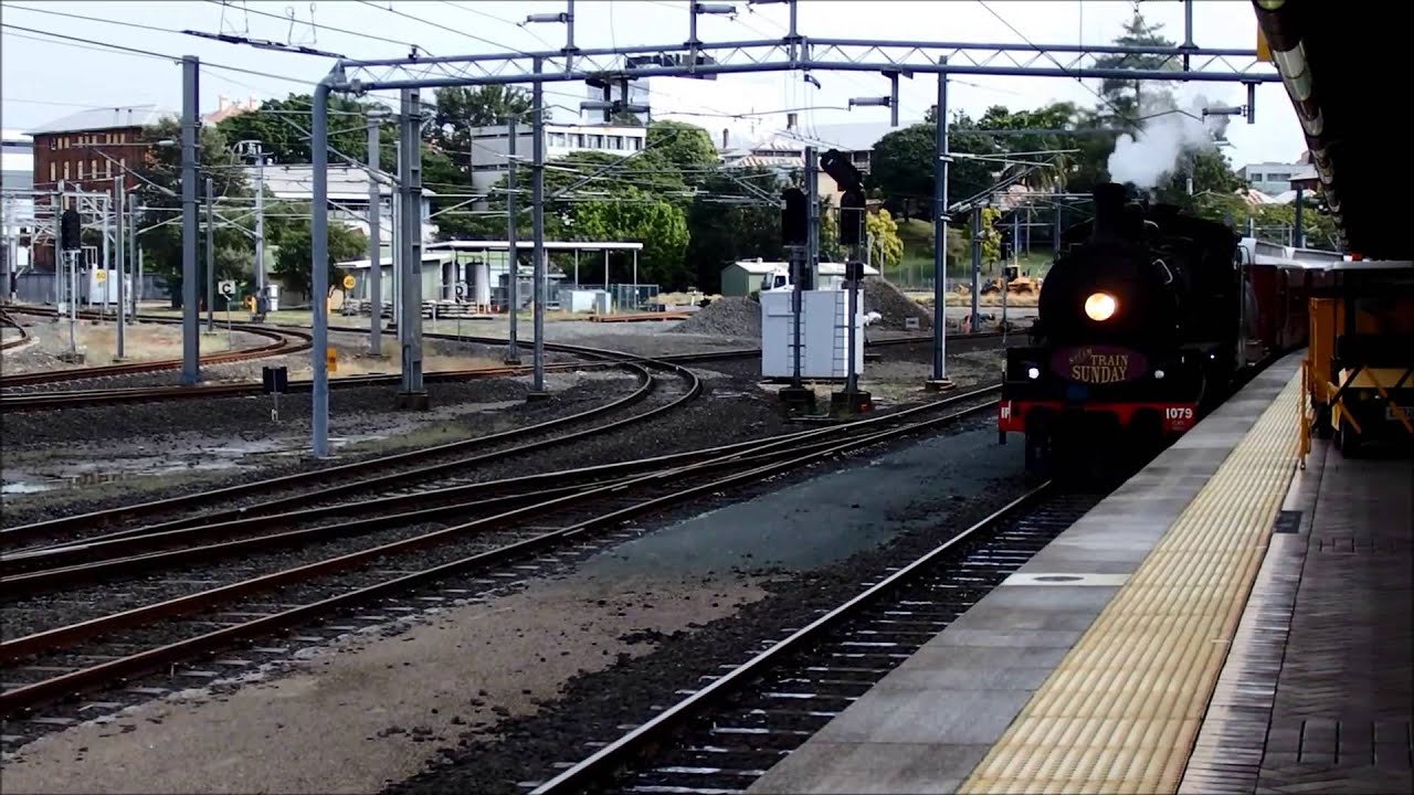 BB18 ¼ 1079 - Steam Train Sunday, Roma Street - YouTube