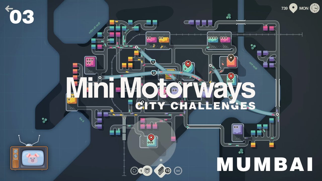 Mini Motorways[City Challenges]: [03 - Mumbai] - YouTube