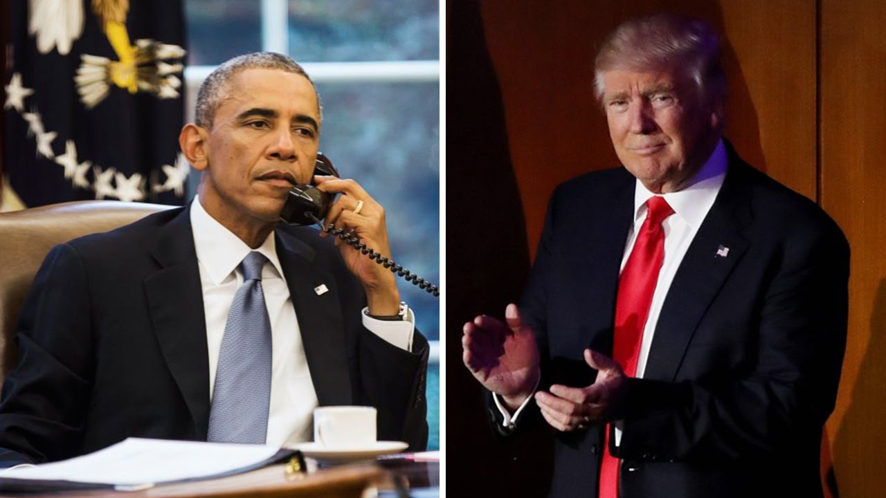 Barack Obama calls Donald Trump to offer congratulations - YouTube